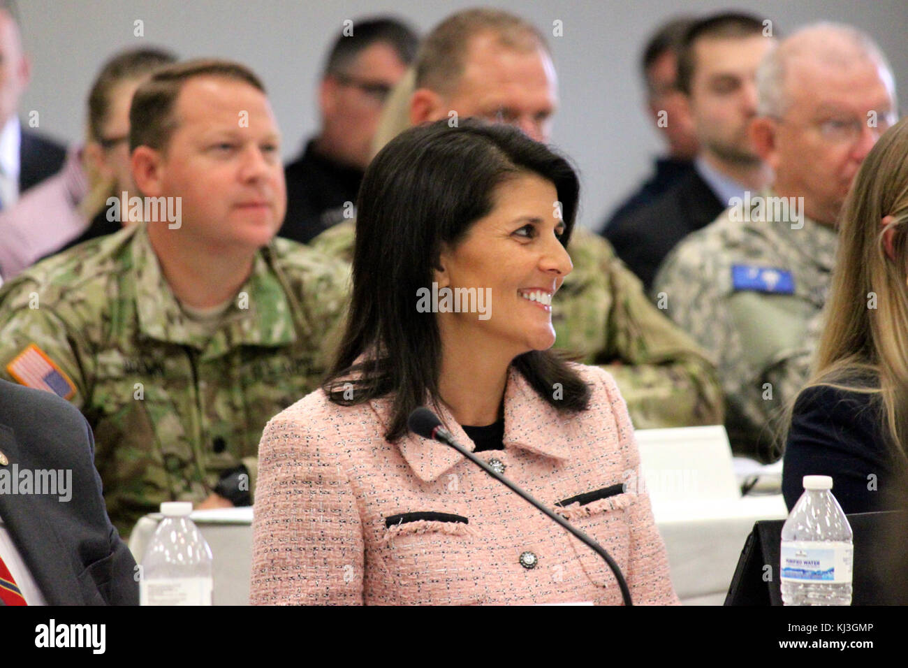 Nikki Haley Hurricane Table Top Exercise (26923764581 Stock Photo - Alamy