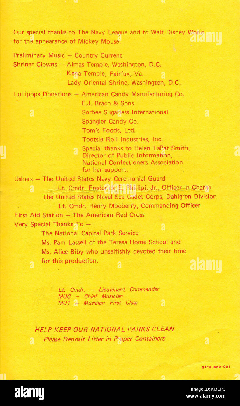 Disney program back (28180431942 Stock Photo - Alamy