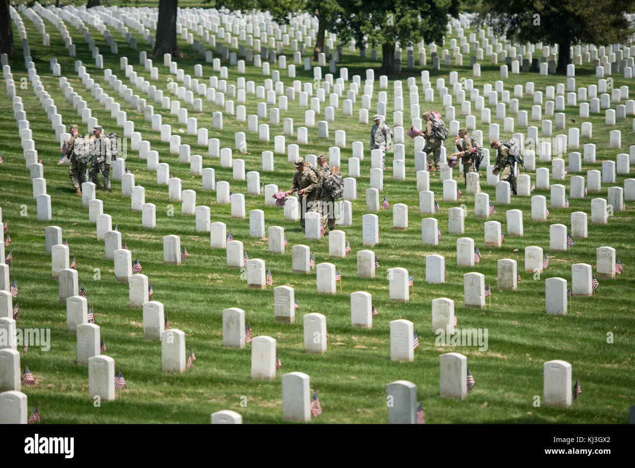 Flags-In at Arlington National Cemetery (26666789023 Stock Photo - Alamy