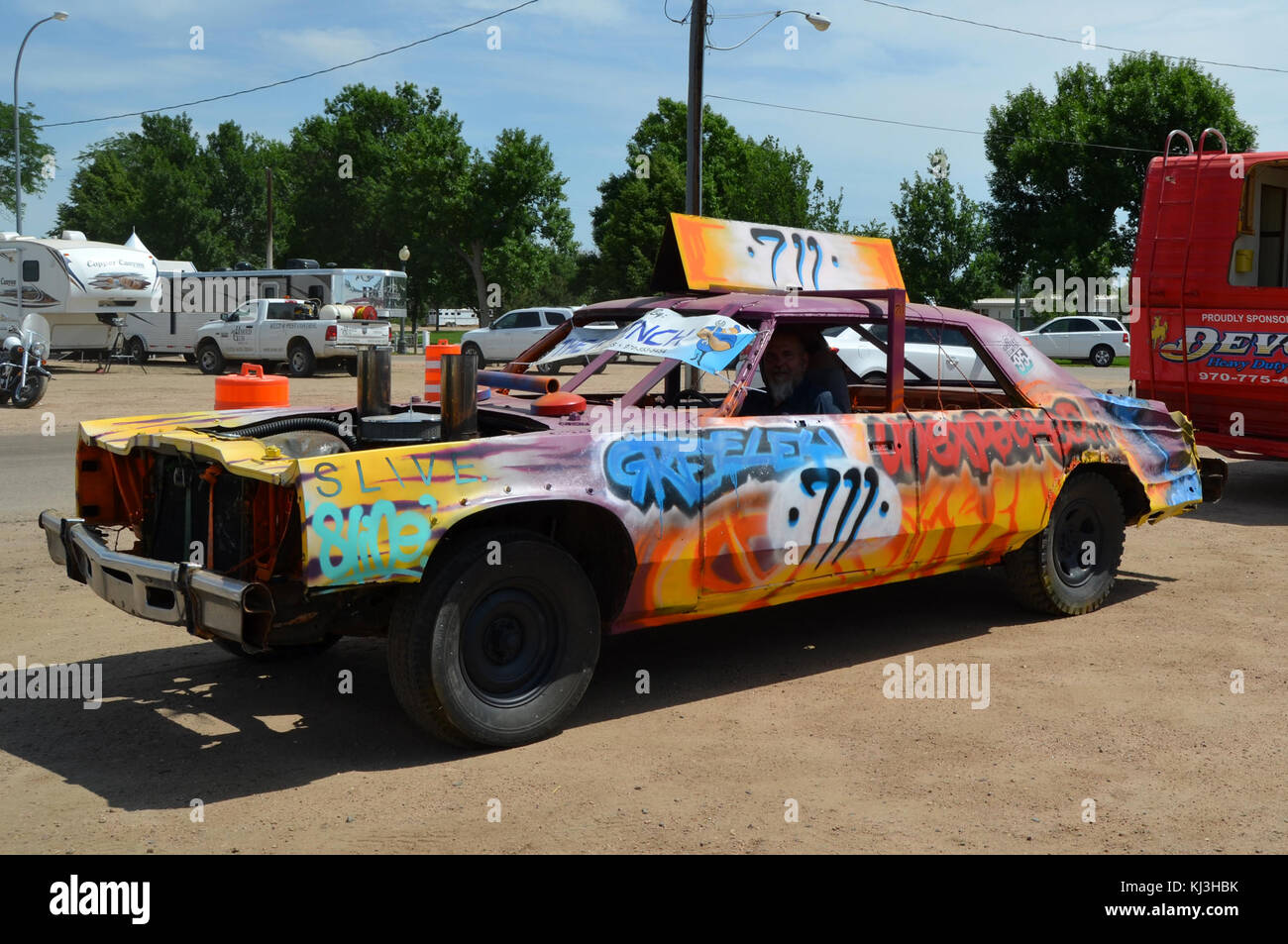 Demolition derby car hi-res stock photography and images - Alamy