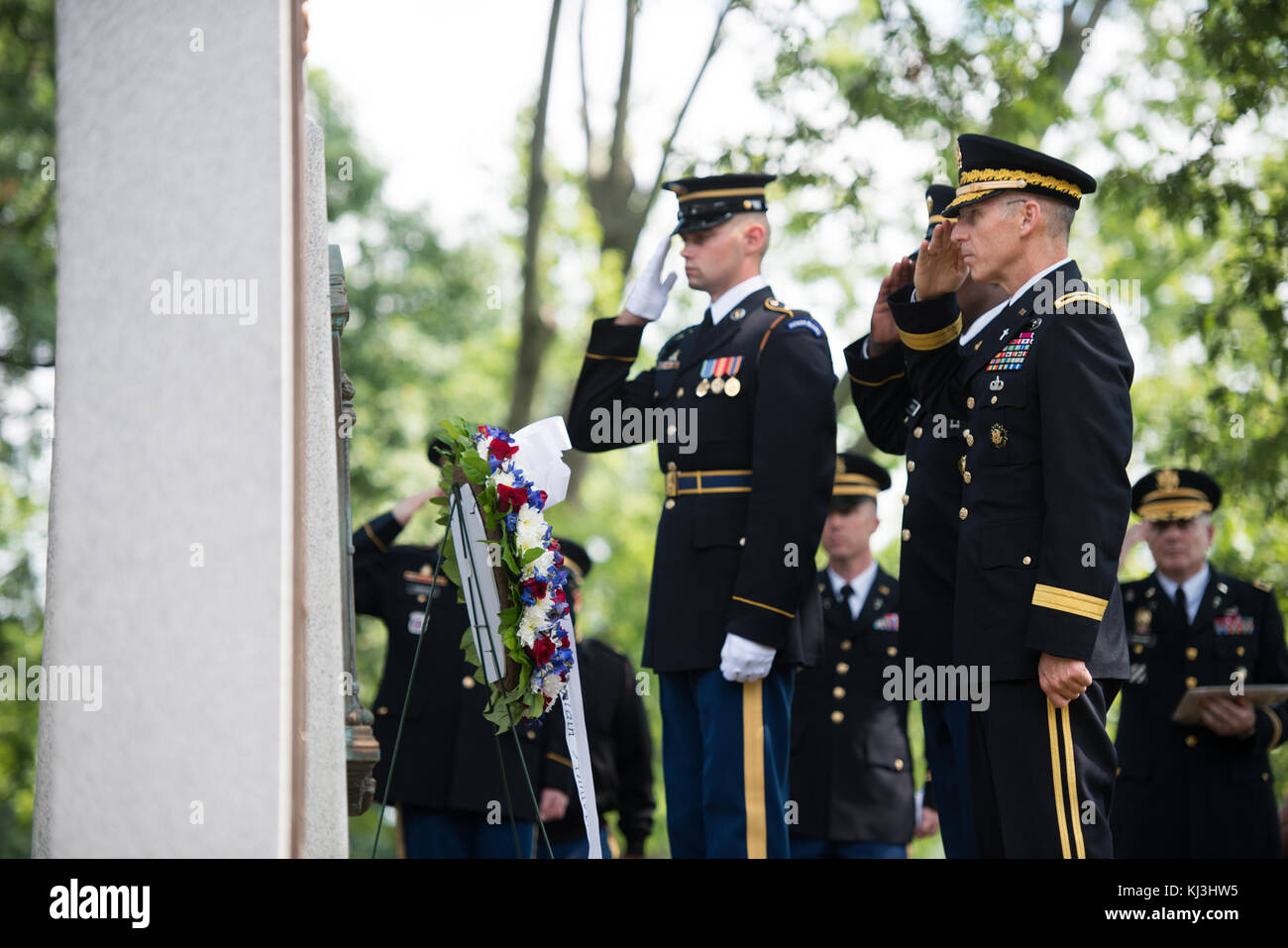 A photograph from the 241st anniversary ceremony of the Chaplain Corps ...
