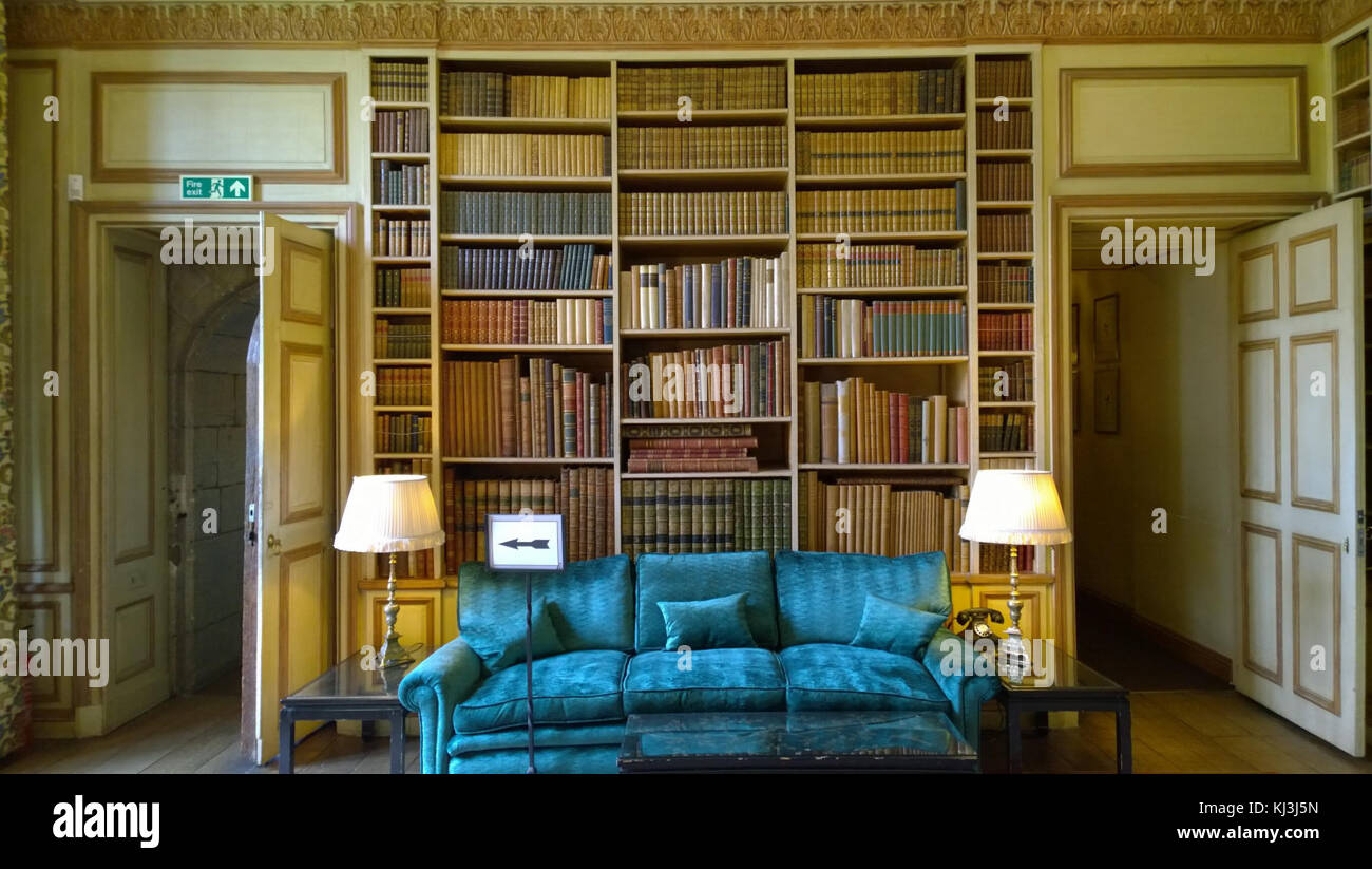 Leeds Castle Library Stock Photo - Alamy