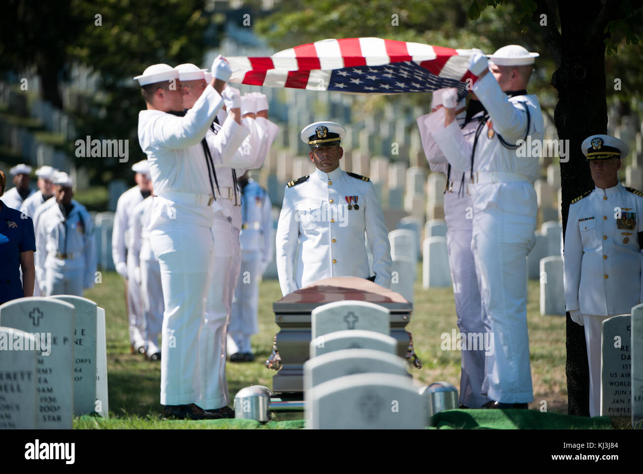 Graveside service for U.S. Navy Capt. Kent S. Webber (29826113696 Stock ...