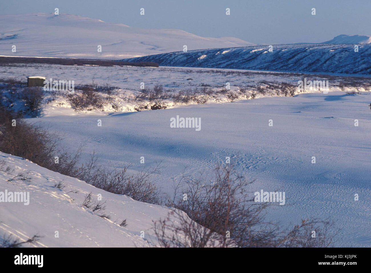 Winter snowy scene scenic Stock Photo - Alamy