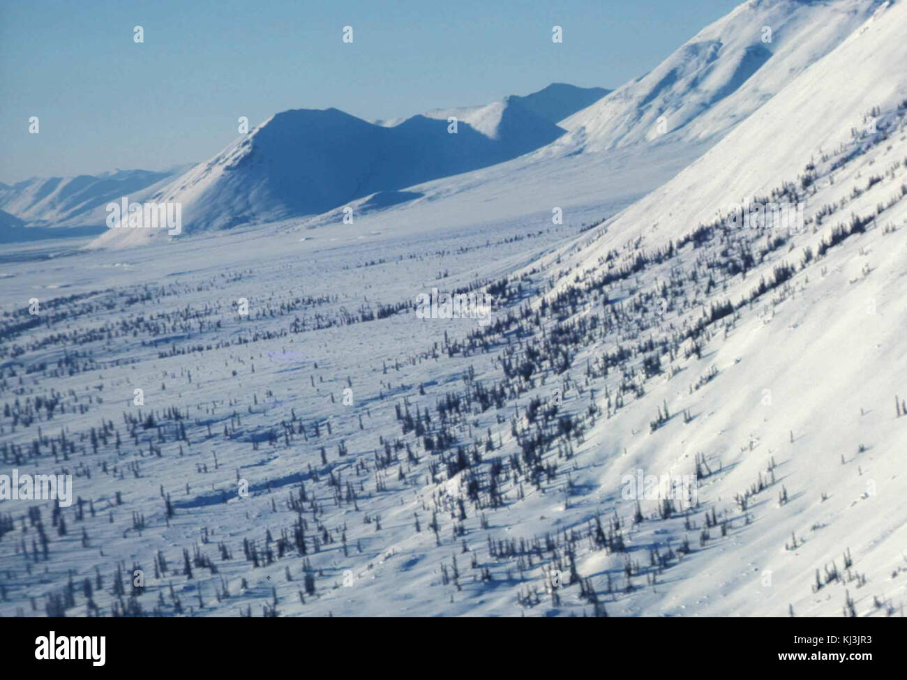 Winter time at banks of the Coleen river Stock Photo - Alamy
