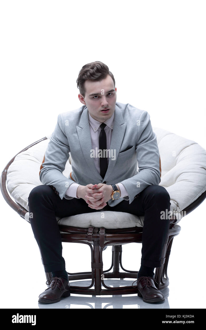 Dreamy adult businessman sitting hi-res stock photography and images ...