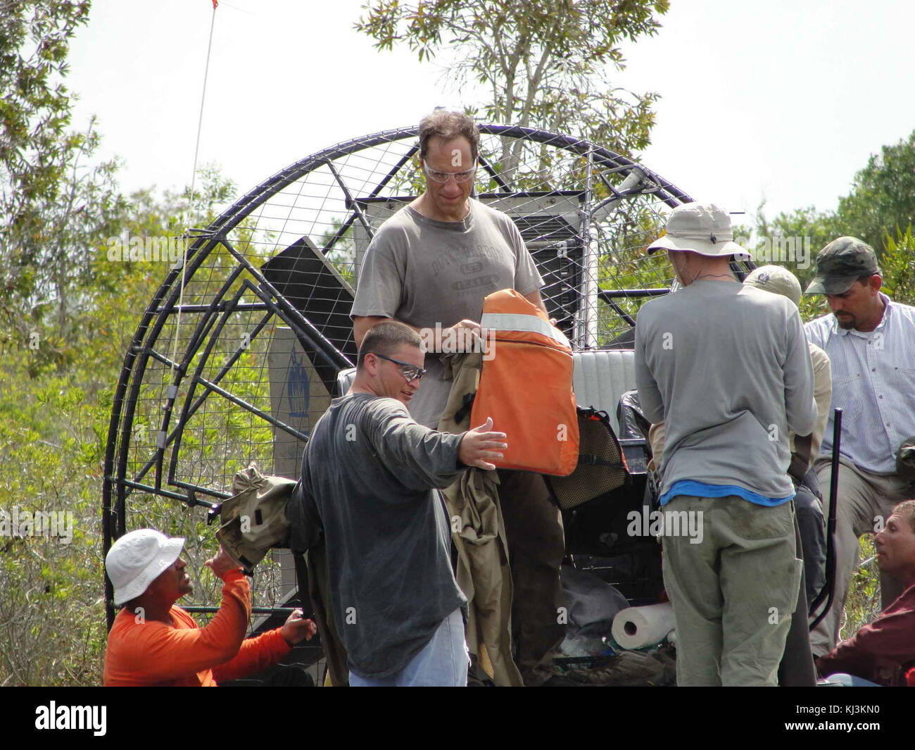 Working crew on wind boat Stock Photo - Alamy