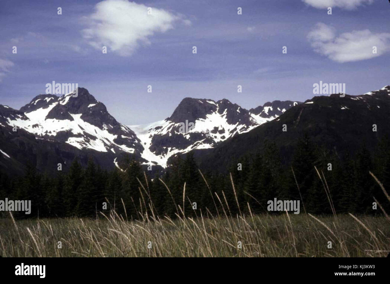Yalik glacier located on national park service lands in Alaska Stock ...