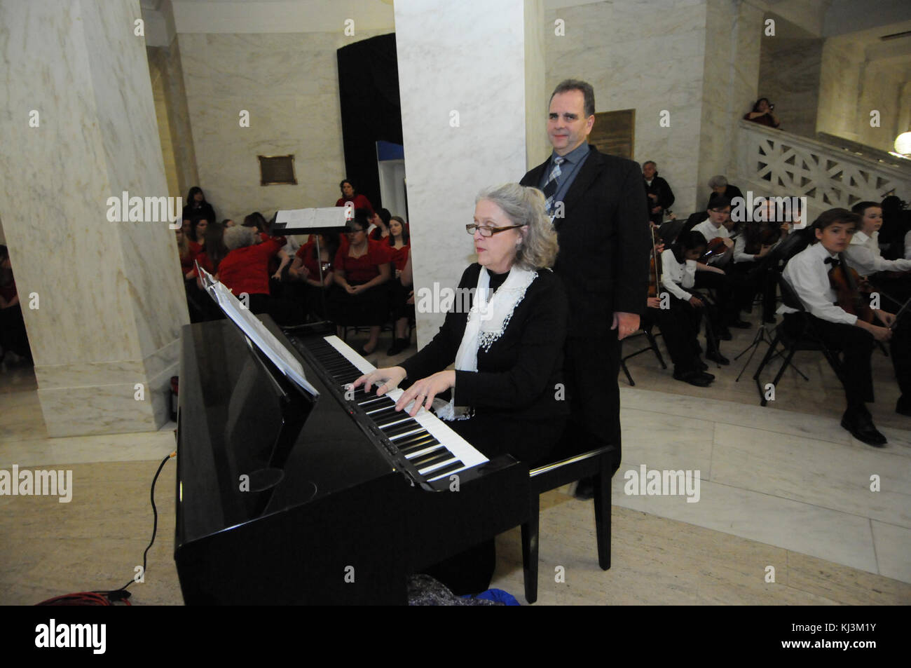 A portrait of Jim Justice, taken during an event, showing his public ...