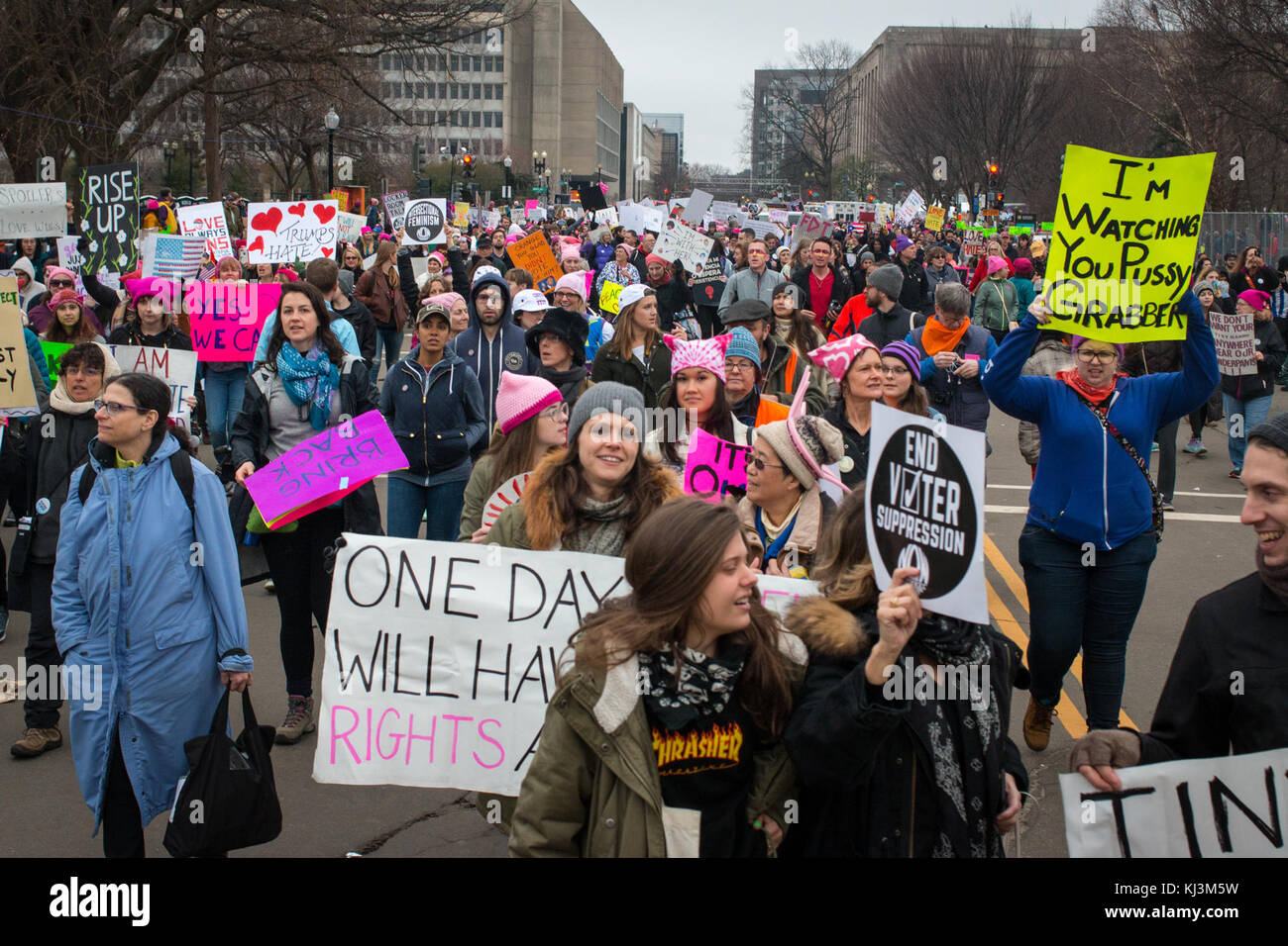 DC Women's March Stock Photo - Alamy