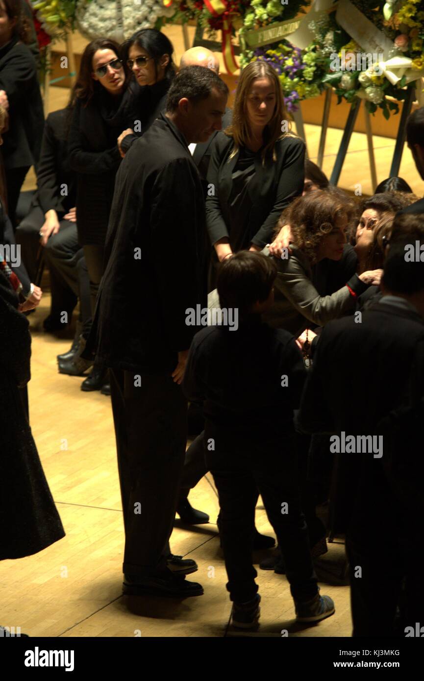 MADRID, SPAIN - FEBRUARY 28: Prince Felipe of Spain attends the funeral ...