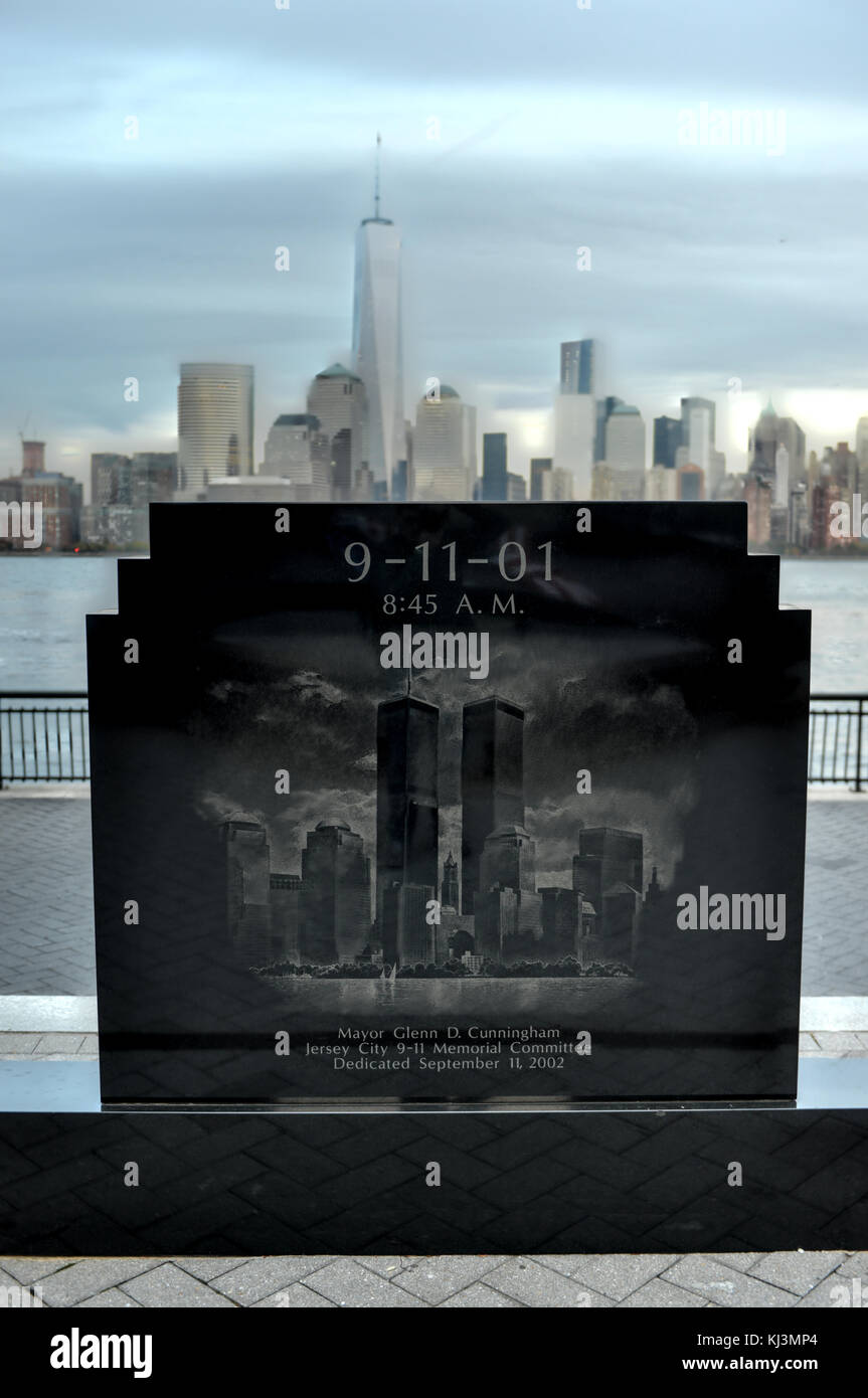 World Trade Center Memorial in Jersey City dedicated to those who died ...