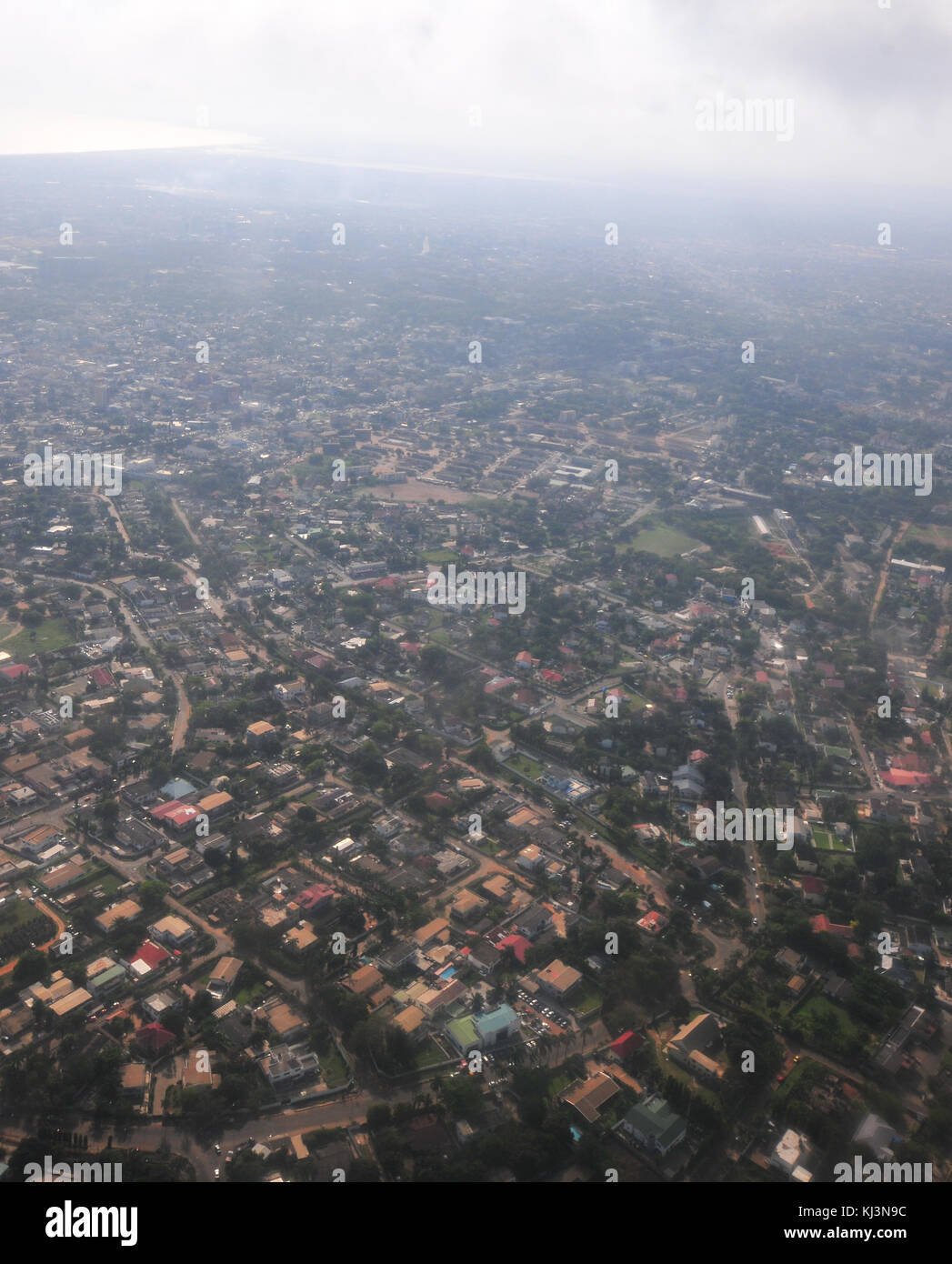 Aerial view of the city of Accra, Ghana Stock Photo - Alamy