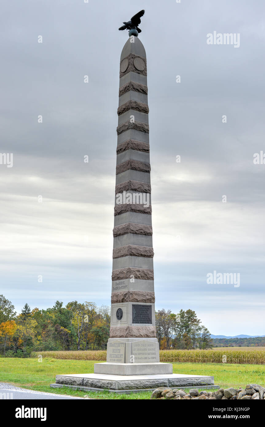 83rd new york infantry memorial monument hi-res stock photography and ...