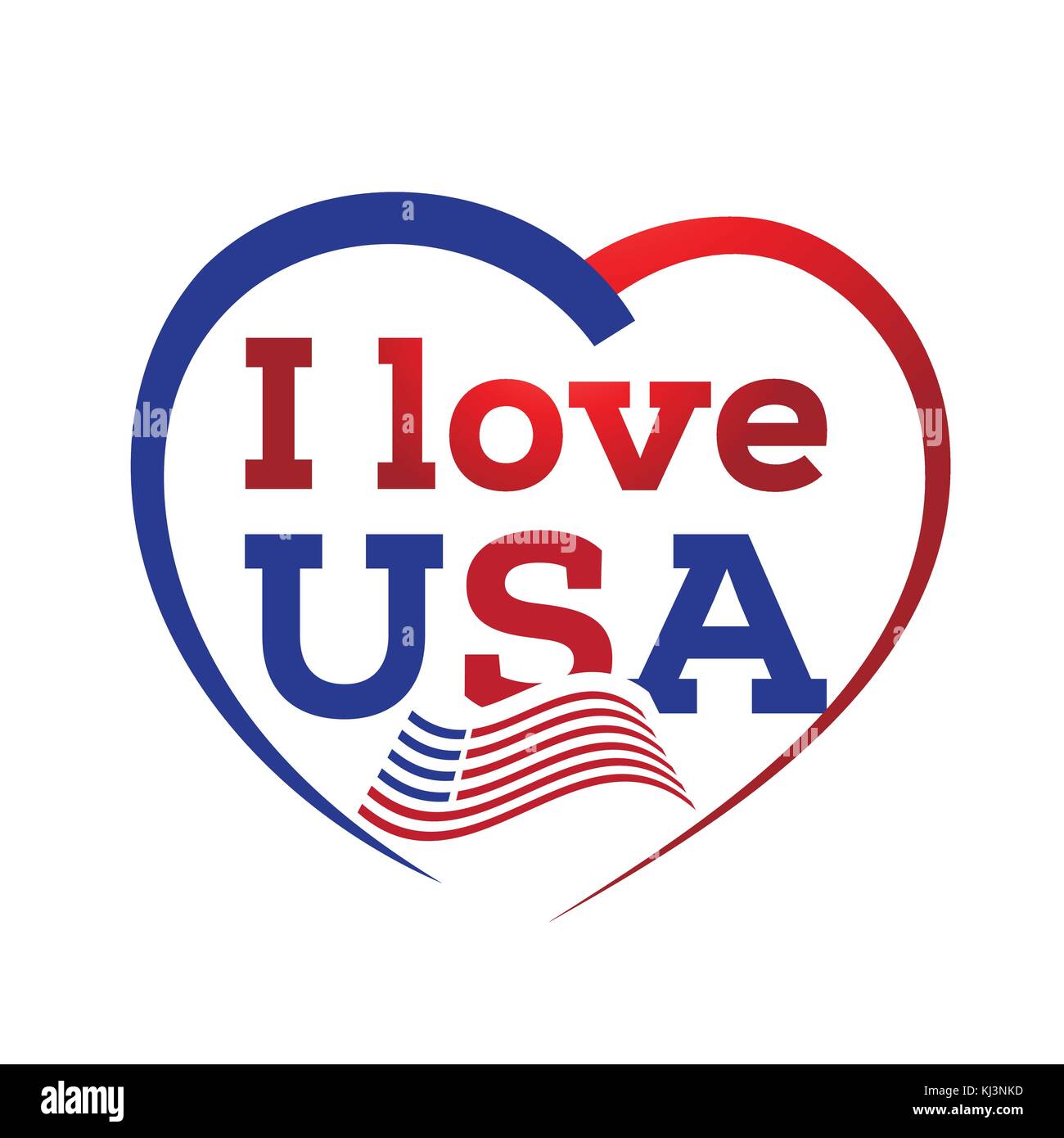 Usa heart design Stock Vector Images - Alamy