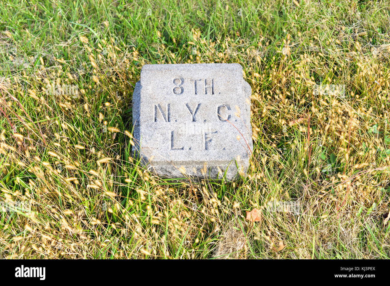 8th New York Cavalry Left Flank Memorial monument at the Gettysburg ...