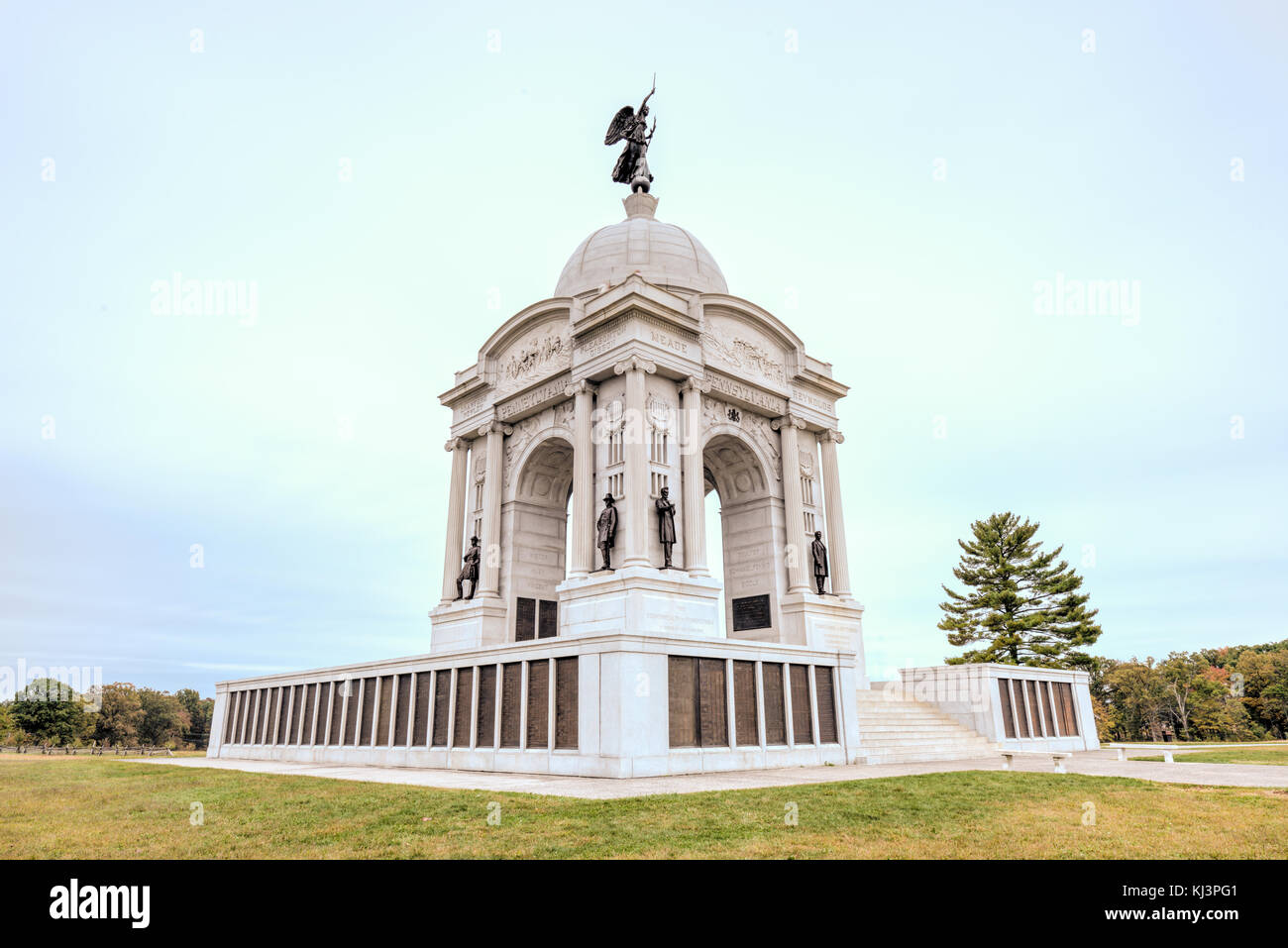 Pennsylvania Memorial monument at the Gettysburg National Military Park ...