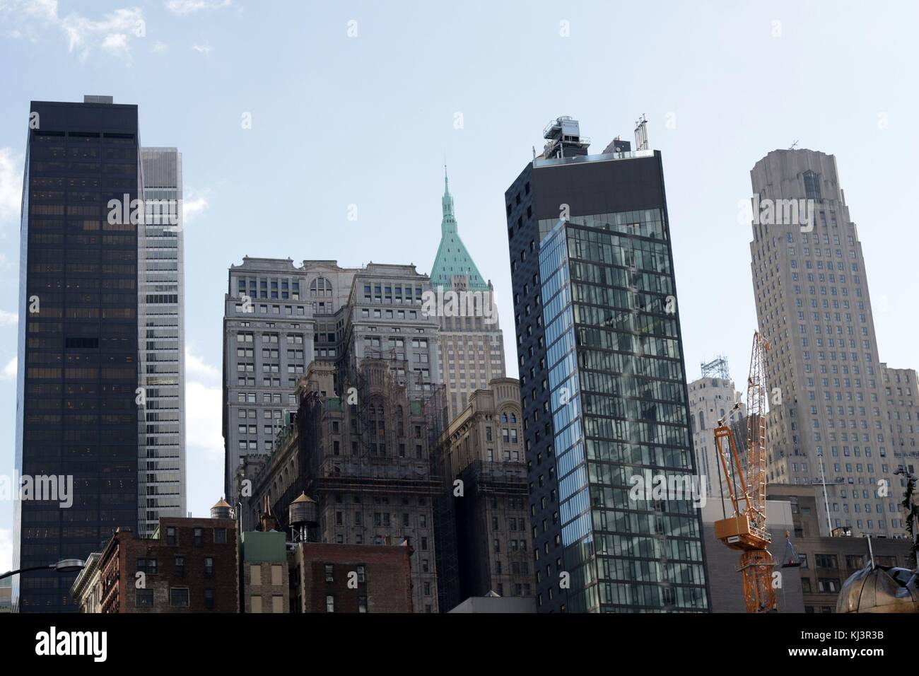 Contrasting architecture styles, New York, USA Stock Photo - Alamy