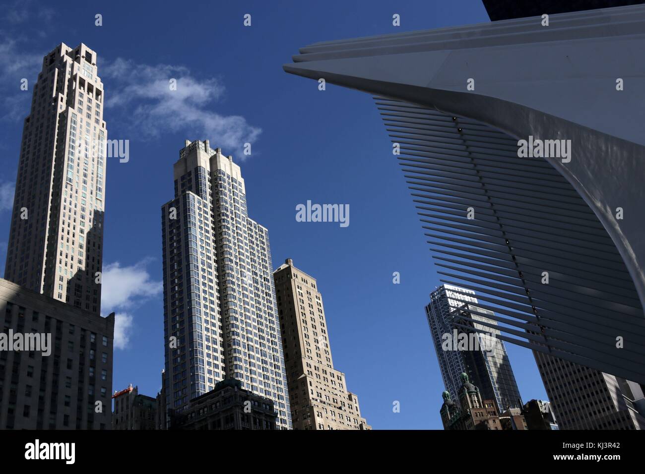 Contrasting architecture styles, New York, USA Stock Photo - Alamy