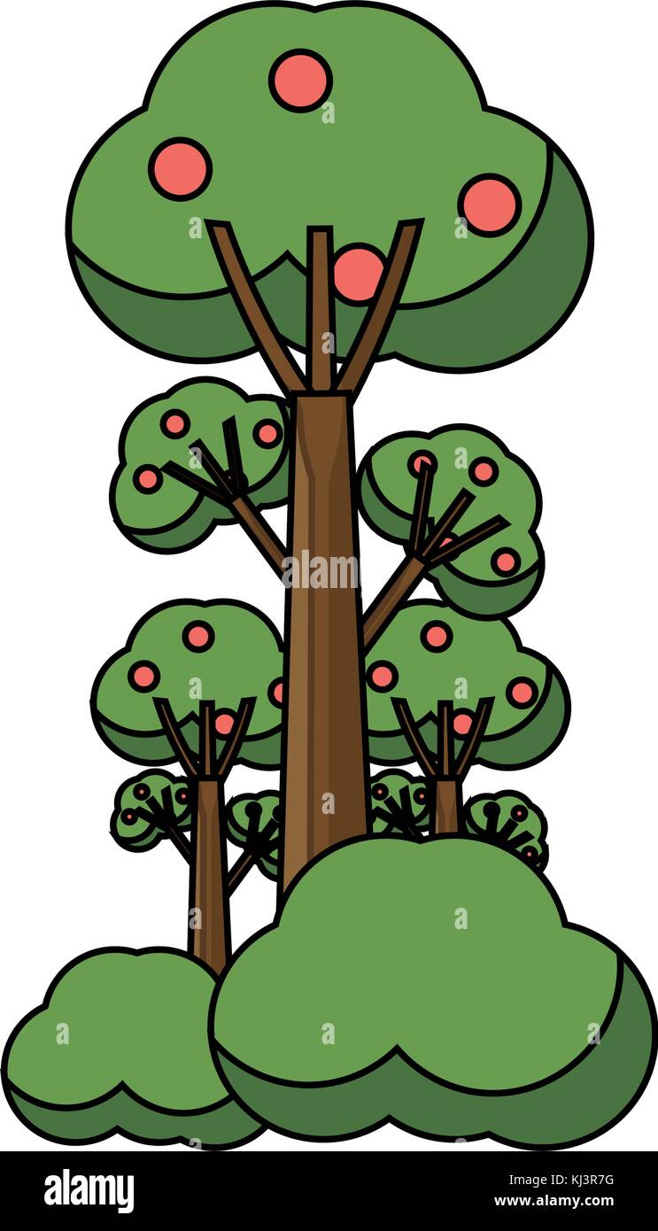 fruit trees icon Stock Vector Image & Art - Alamy