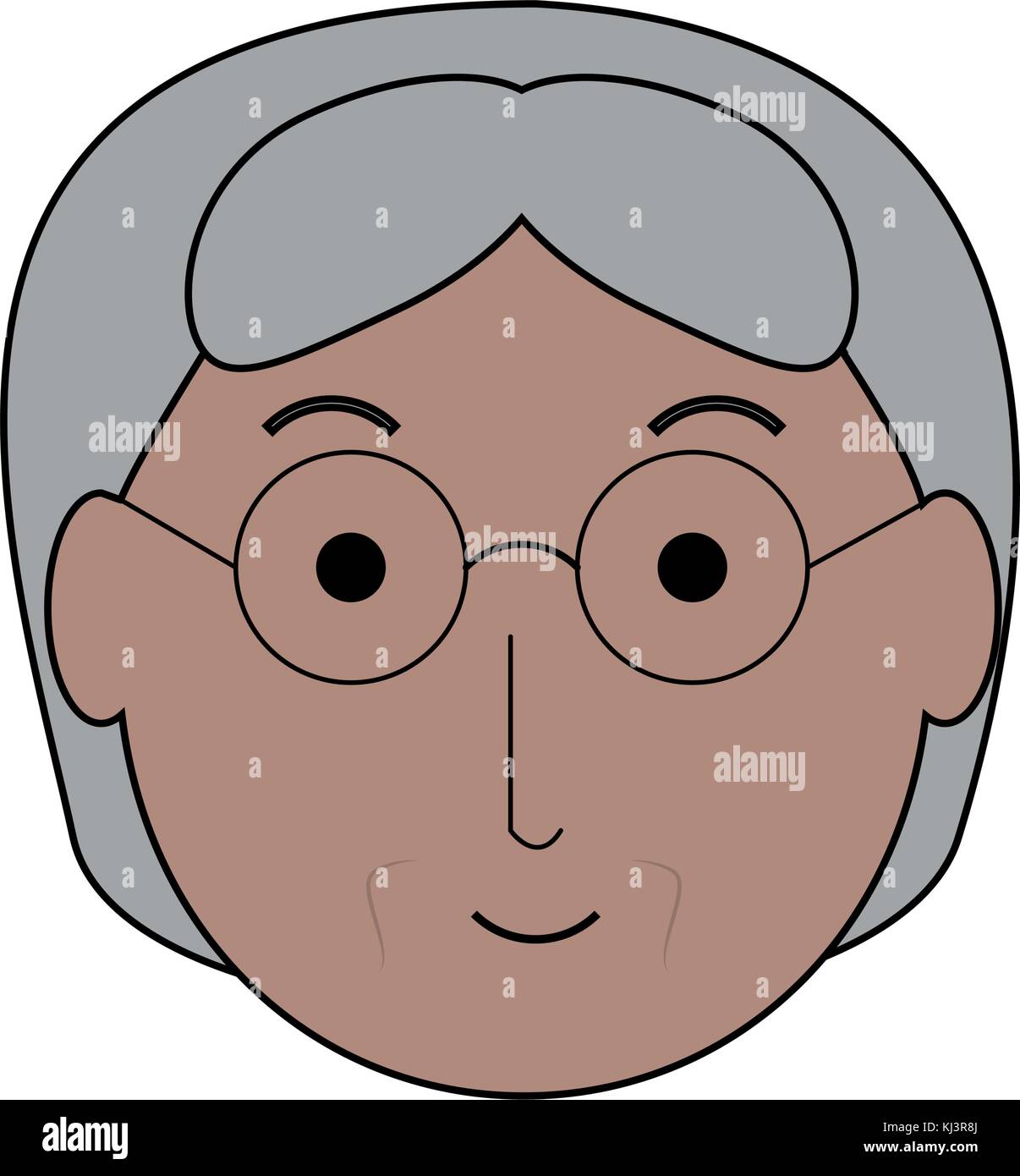 elderly woman face icon Stock Vector Image & Art - Alamy