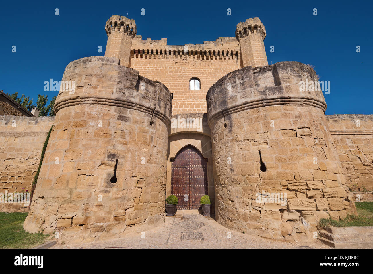 Medieval castle in Sajazarra, La Rioja, Spain Stock Photo - Alamy