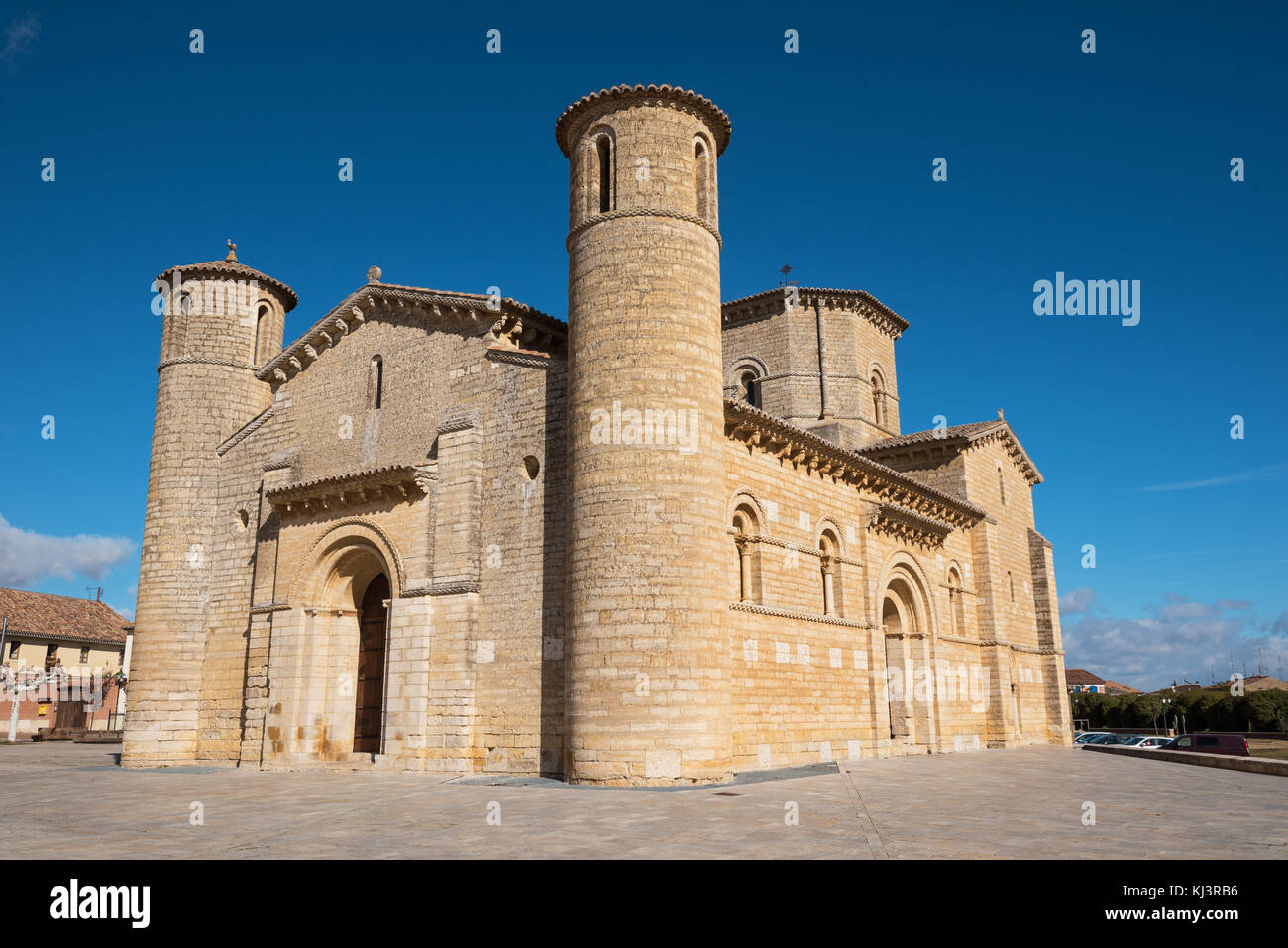 Famous romanesque church San Martin de Tours in Fromista, Palencia ...