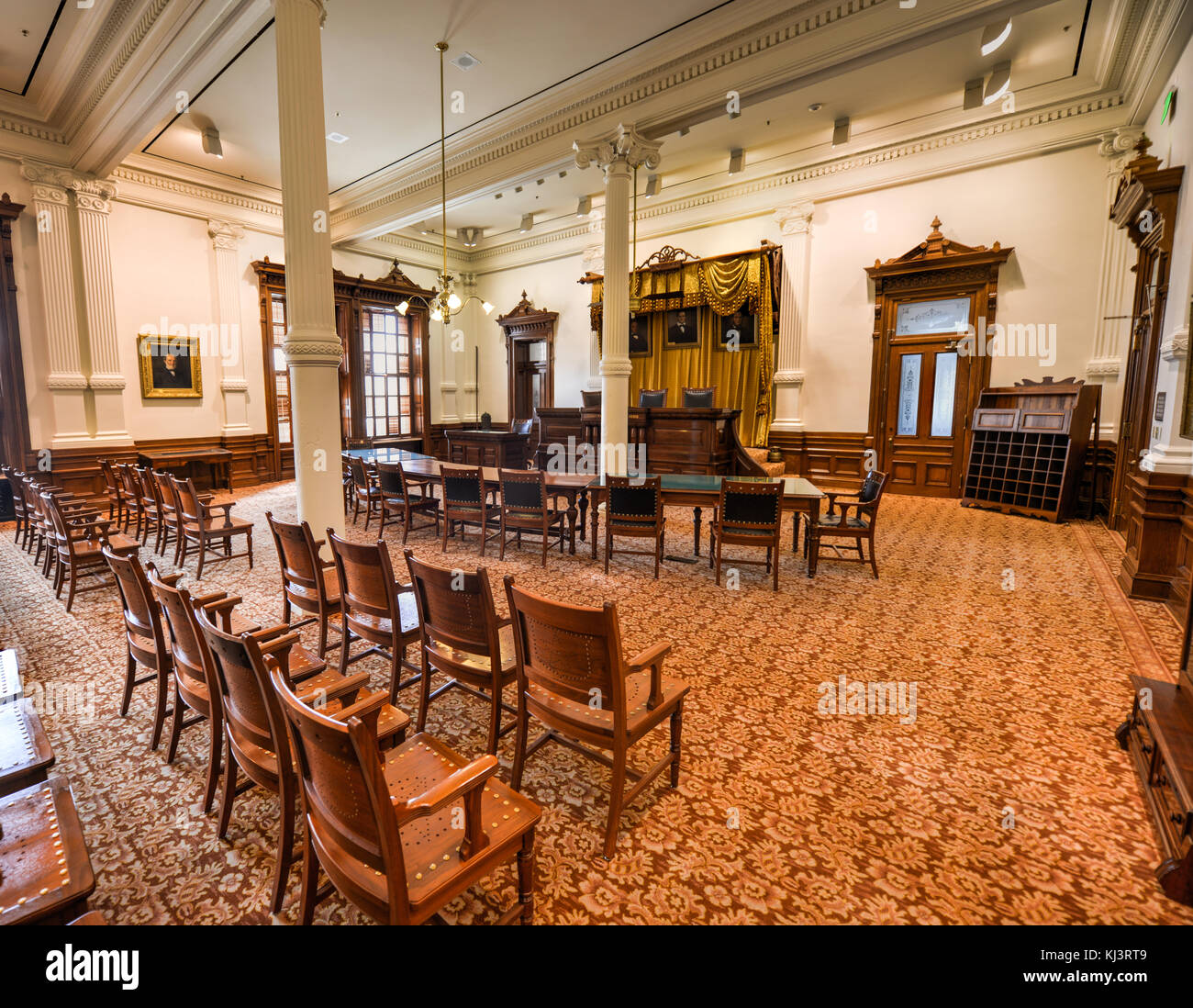AUSTIN, TEXAS - MARCH 7: The Supreme Court of the Texas State Capitol ...