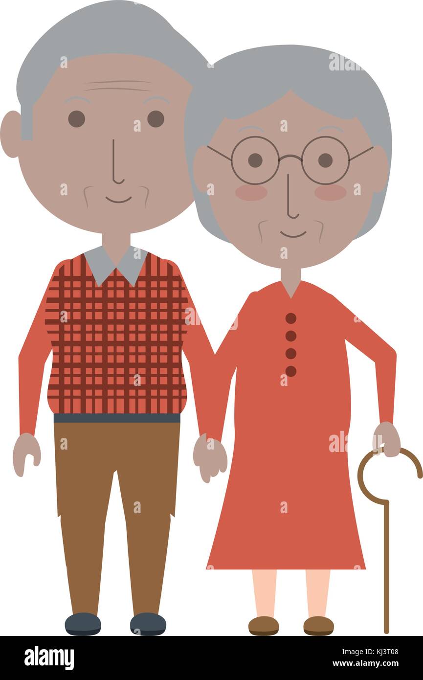 Elderly retired couple reading Stock Vector Images - Alamy