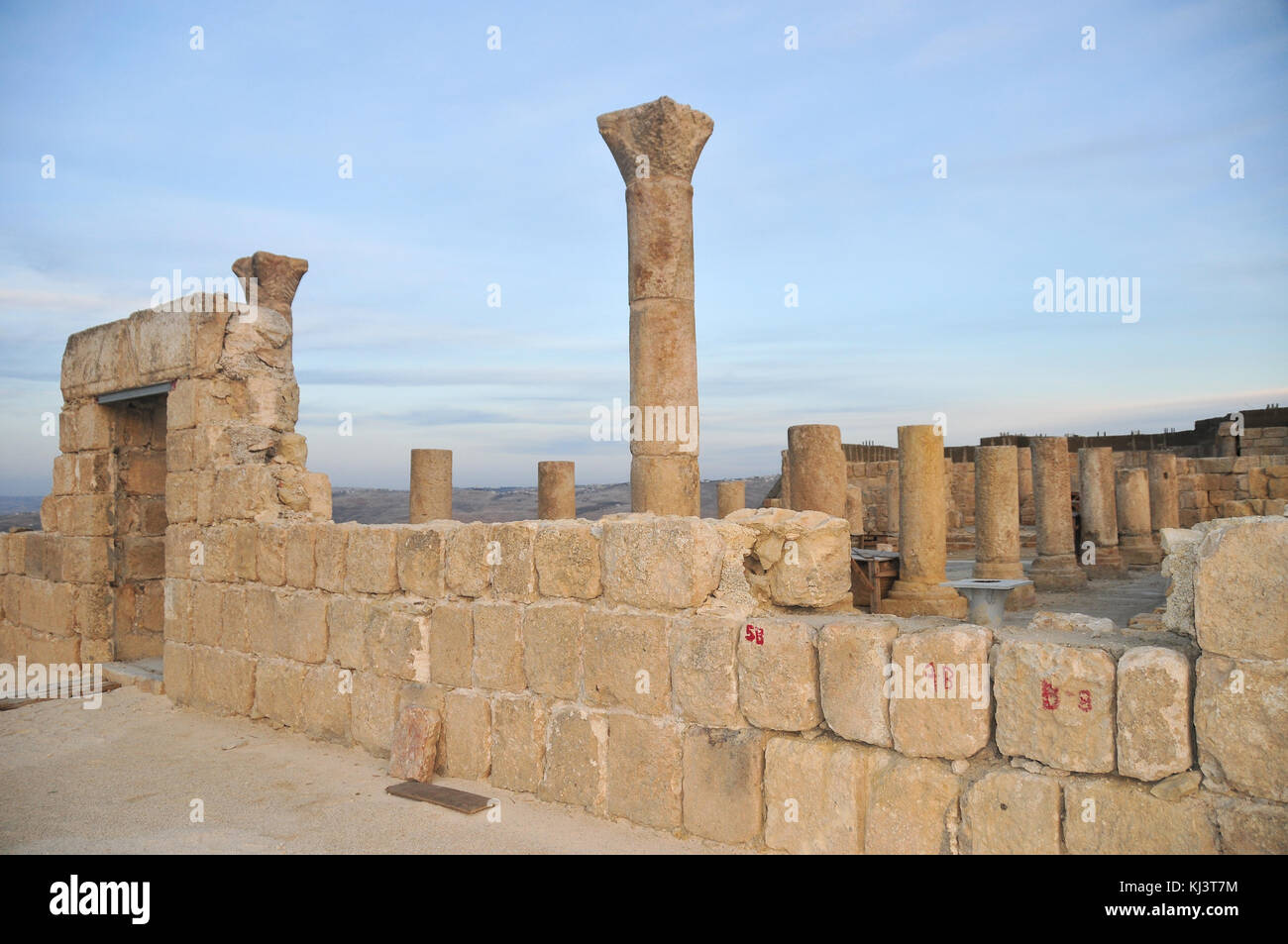 Mount Nebo in Jordan. Mentioned in the Bible as the place where Moses ...