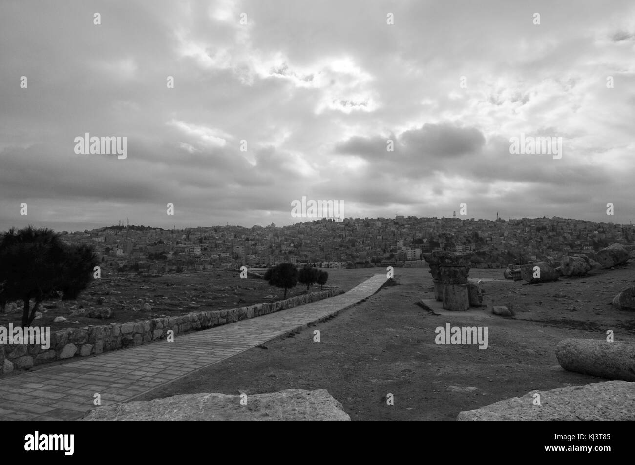 Roman Ruins of the Citadel, Amman, Jordan Stock Photo - Alamy