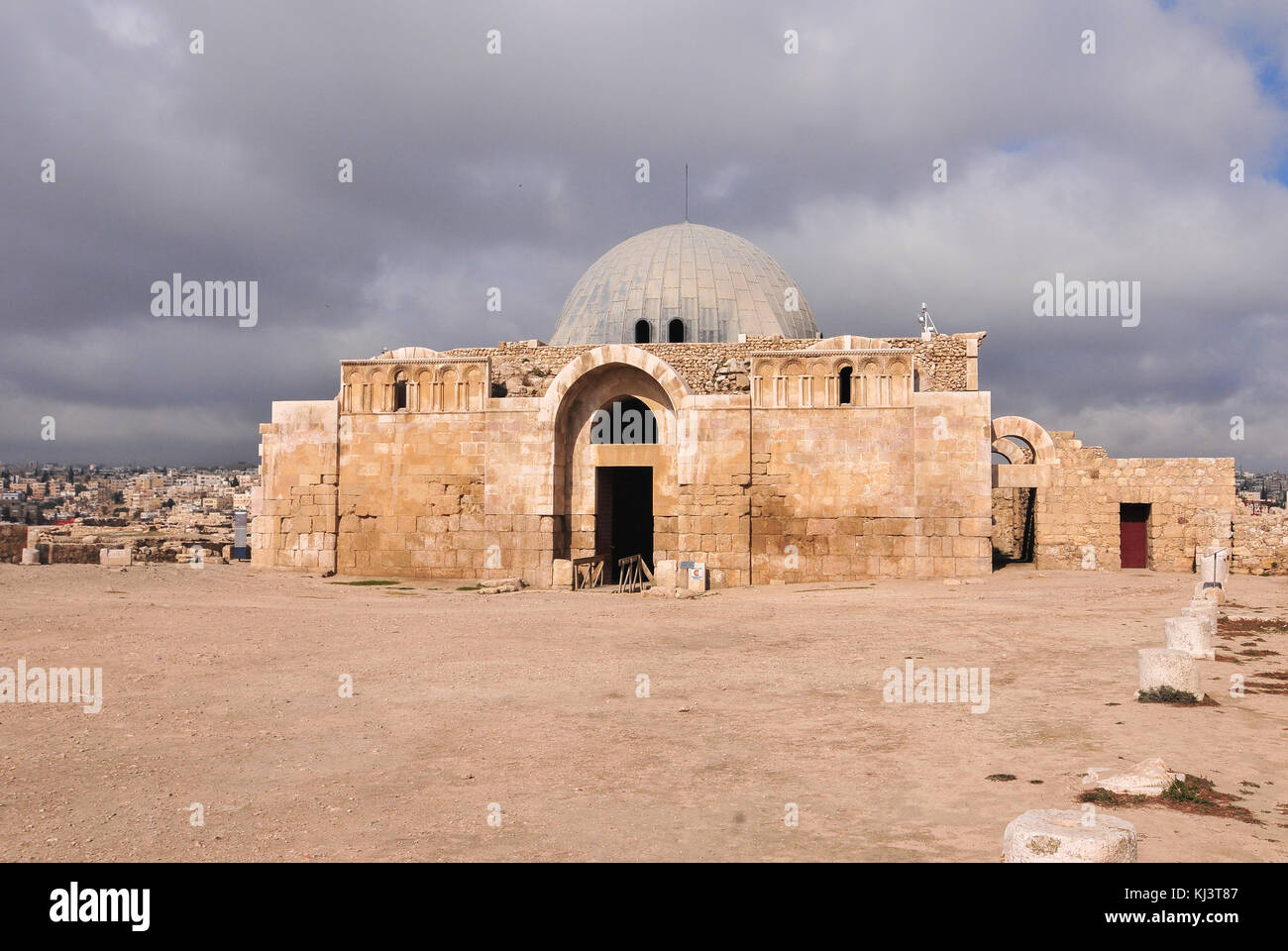 The Umayyad Palace at Jabal al-Qal'a, the old roman citadel in Amman in ...