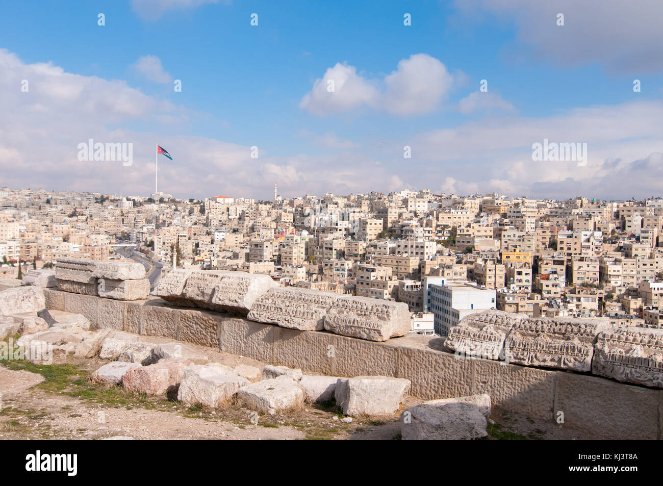 Roman Ruins of the Citadel, Amman, Jordan Stock Photo - Alamy