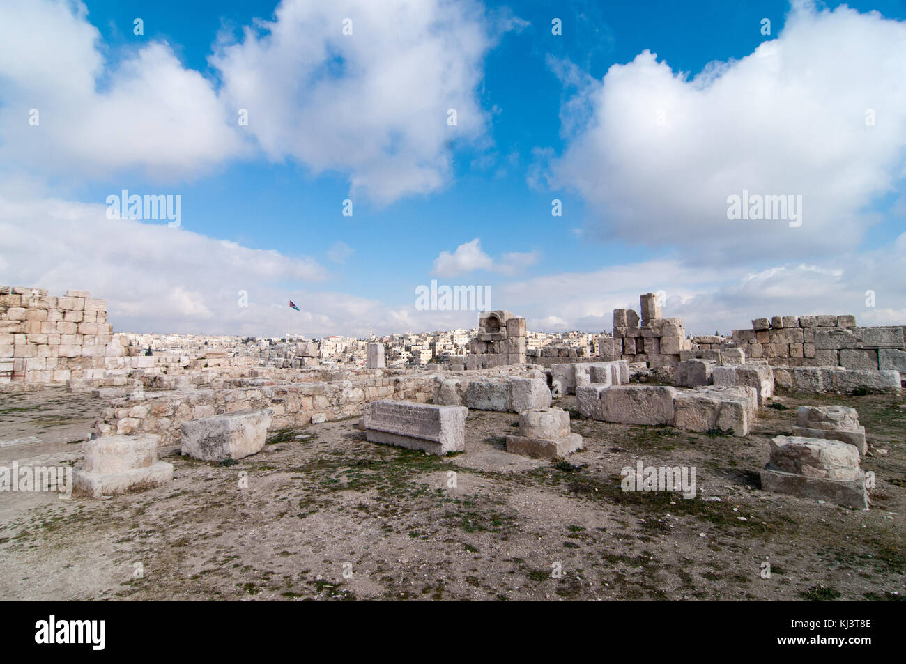 Roman Ruins of the Citadel, Amman, Jordan Stock Photo - Alamy