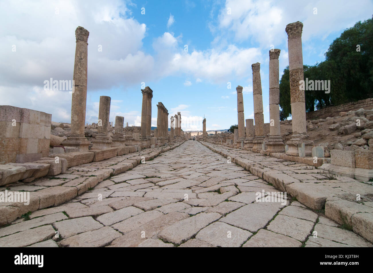 Ancient Jerash ruins,(the Roman ancient city of Geraza), Jordan Stock ...