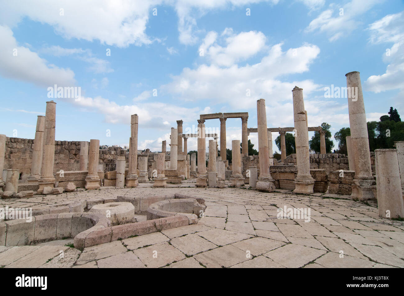 Ancient Jerash ruins,(the Roman ancient city of Geraza), Jordan Stock ...