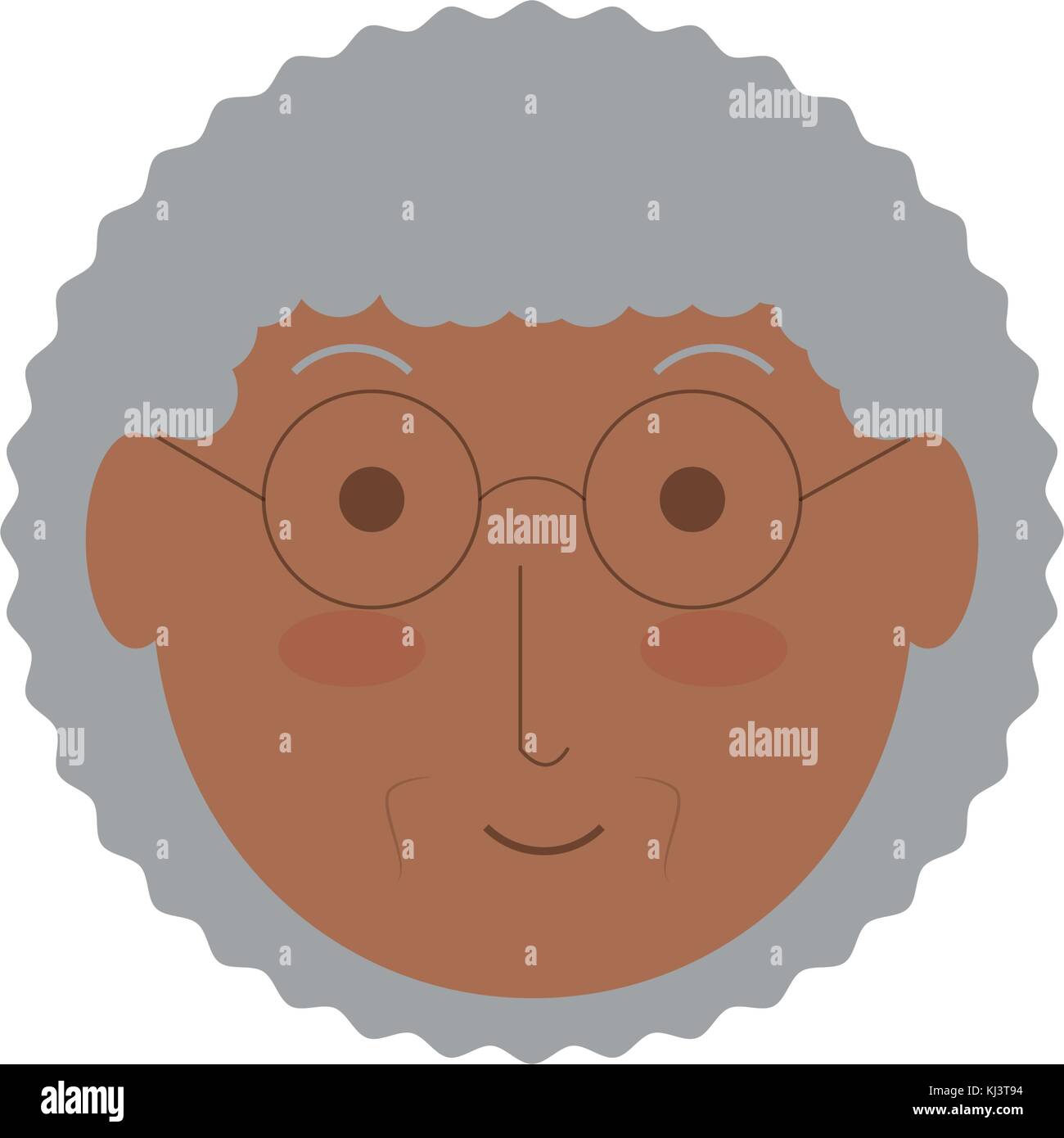 elderly woman face icon Stock Vector Image & Art - Alamy
