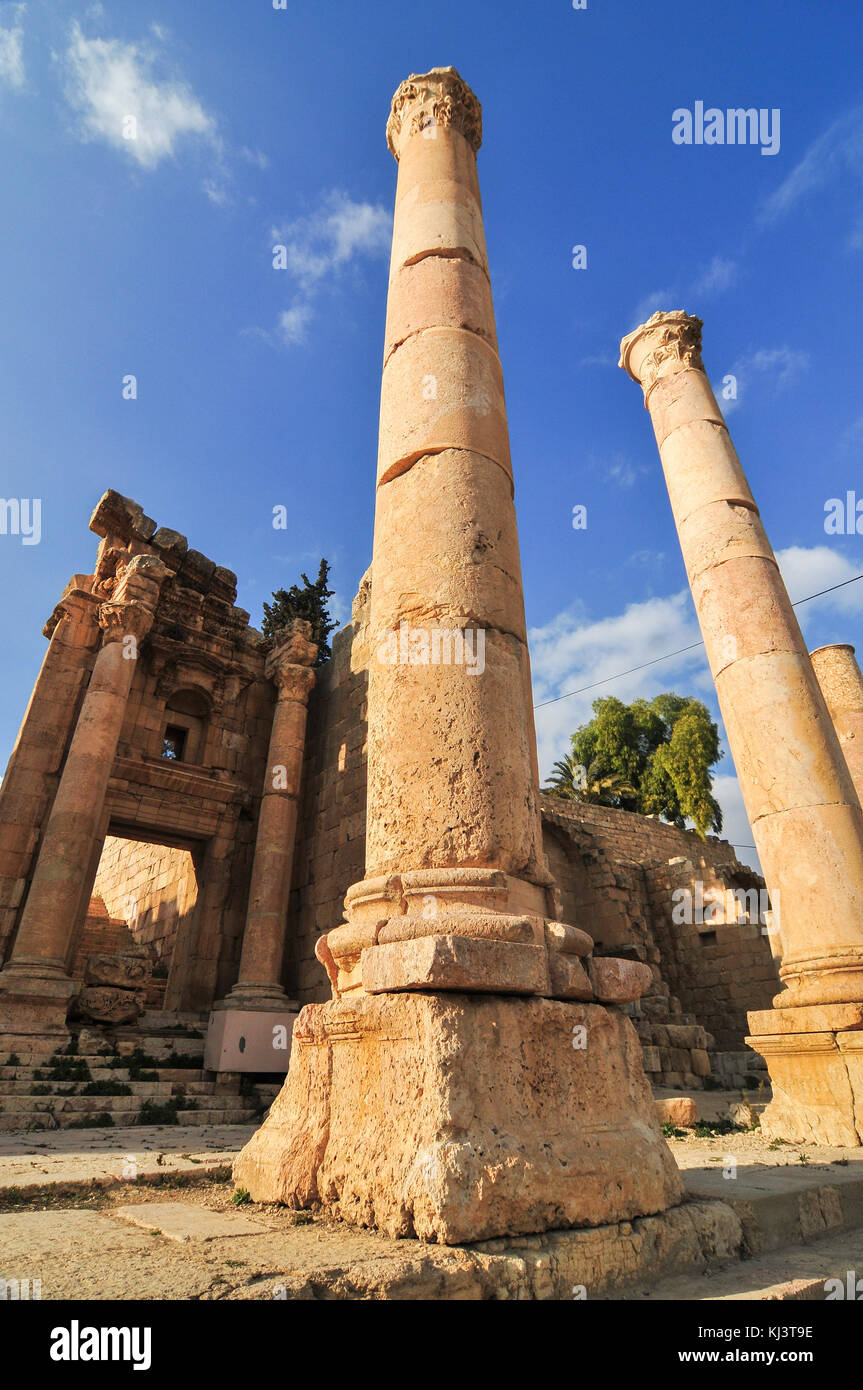 Ancient Jerash ruins,(the Roman ancient city of Geraza), Jordan Stock ...