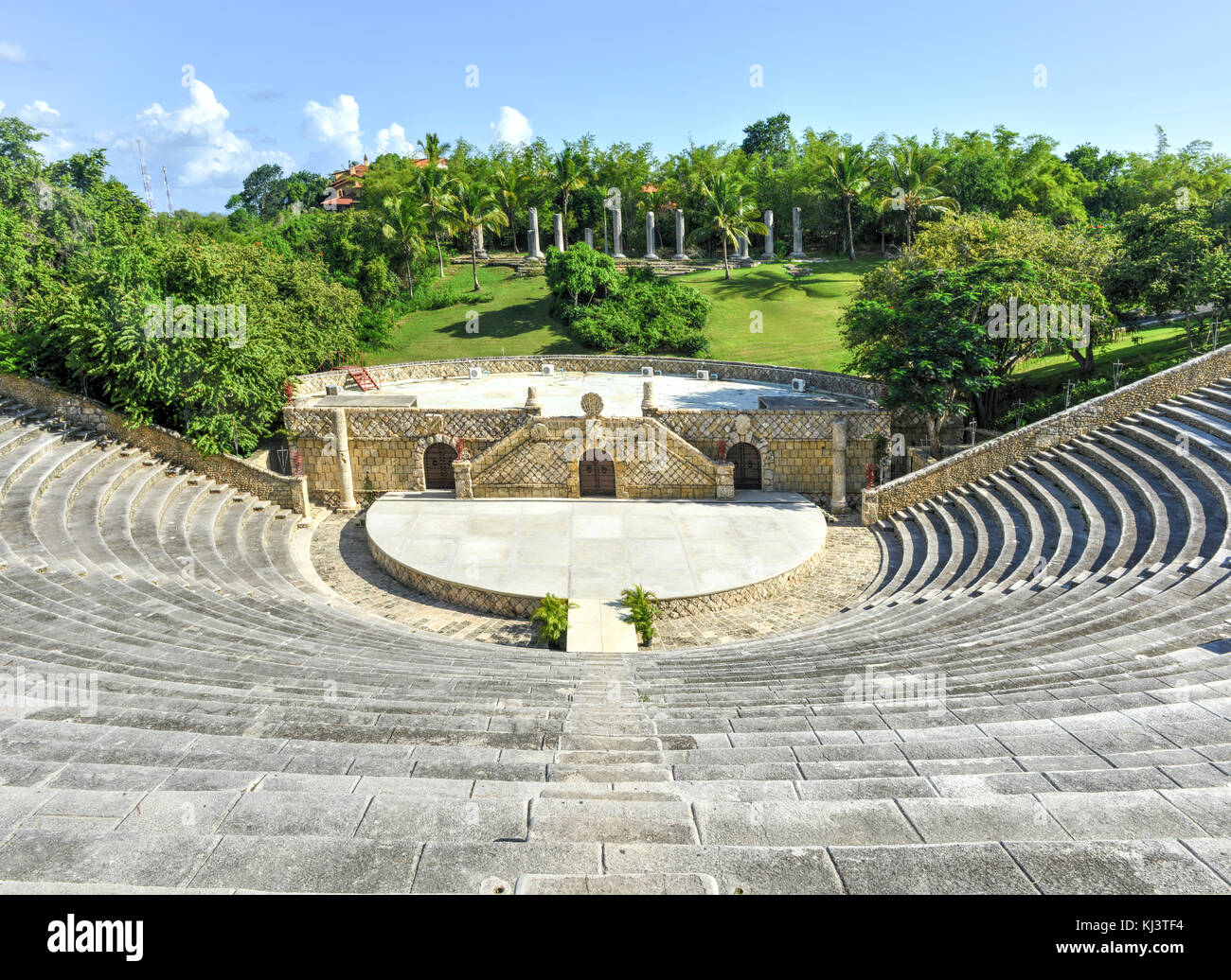 Amphitheater in ancient village Altos de Chavon - Colonial town ...
