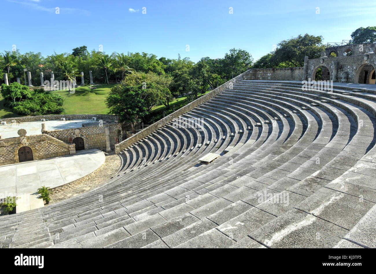 Amphitheater in ancient village Altos de Chavon - Colonial town ...