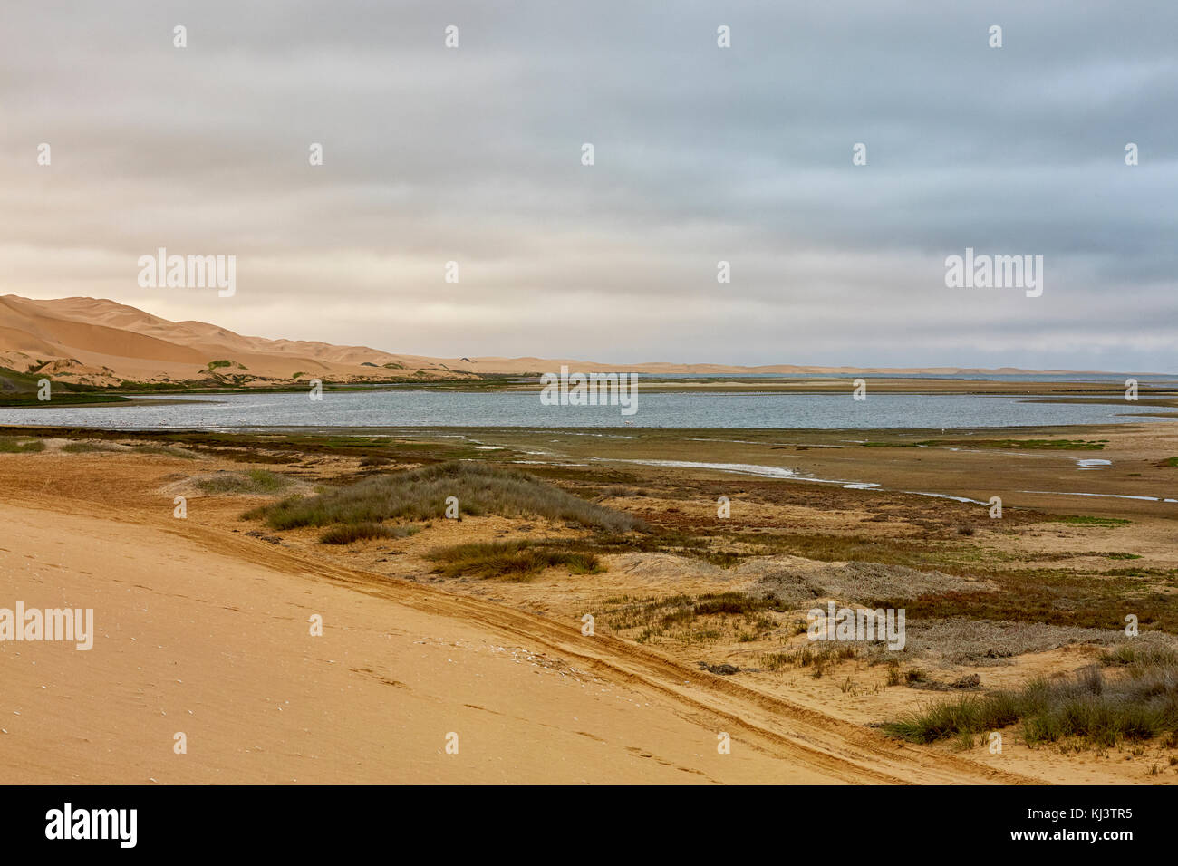 Sandwich Harbour (Harbor) near Walvis Bay, Namib Desert, Namib Naukluft ...