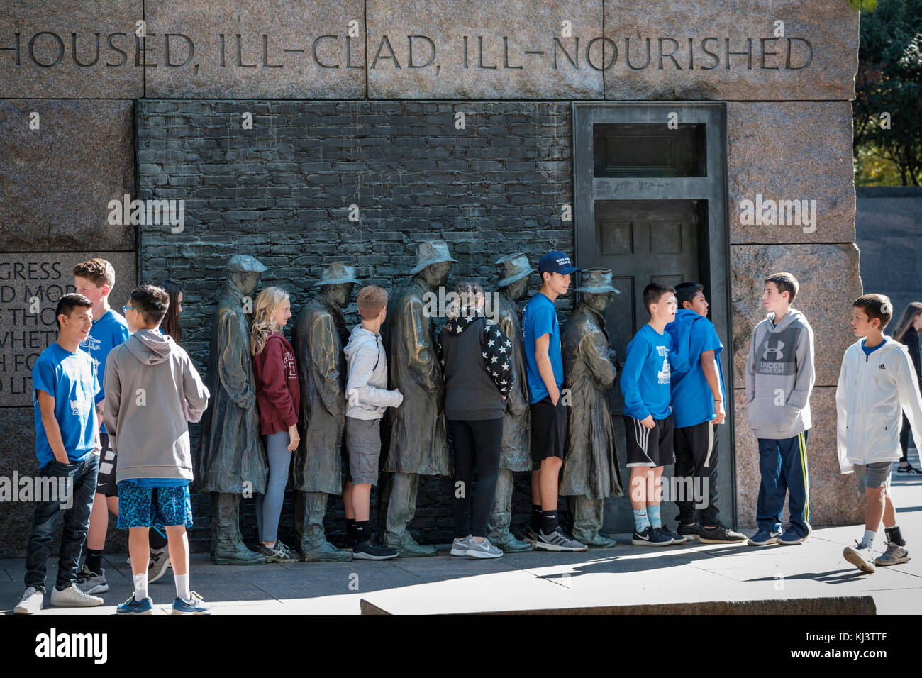 Fdr memorial statue breadline hi-res stock photography and images - Alamy