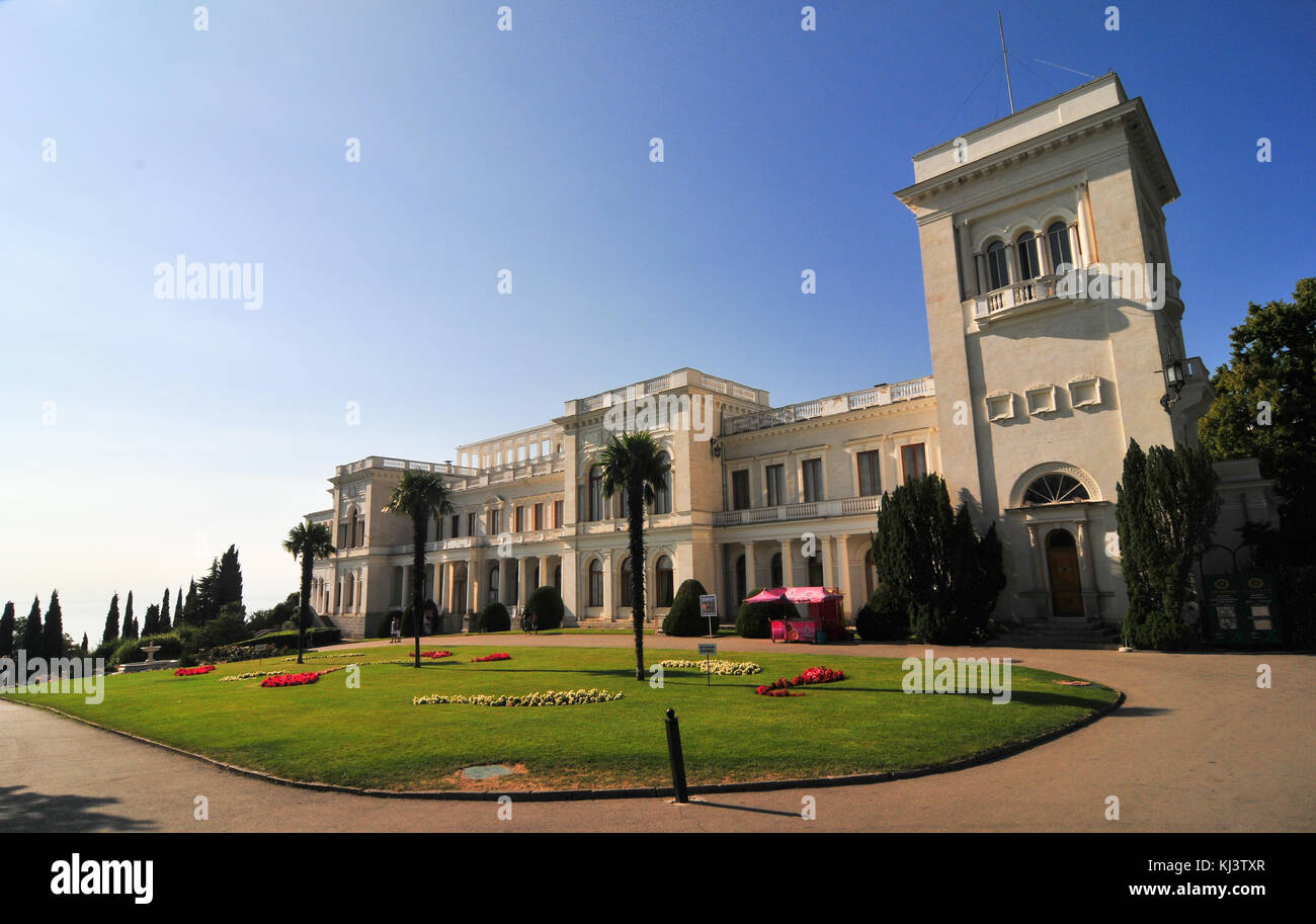 Livadia Palace, Crimea, Ukraine. A summer retreat of the last Russian ...