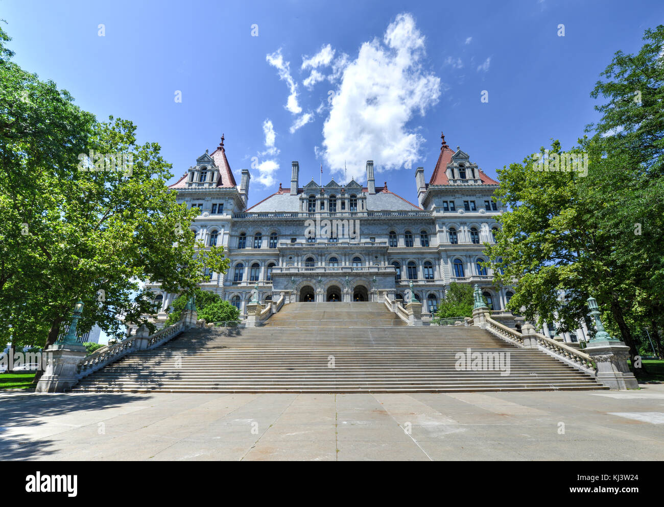 The New York State Capitol Building in Albany, home of the New York ...