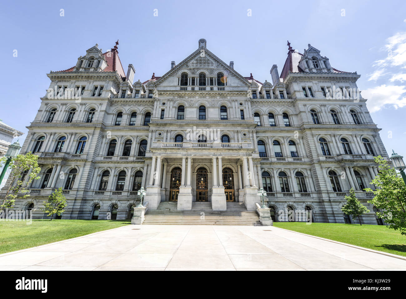 The New York State Capitol Building in Albany, home of the New York ...