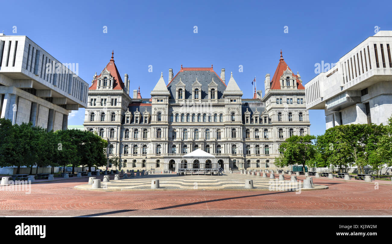 The New York State Capitol Building in Albany, home of the New York ...