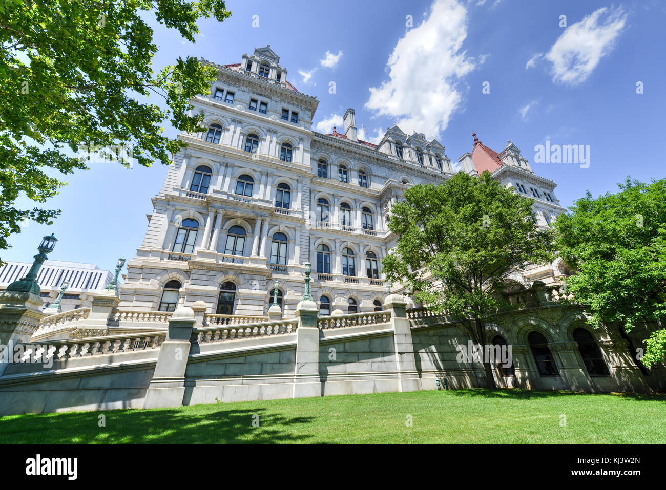 The New York State Capitol Building in Albany, home of the New York ...