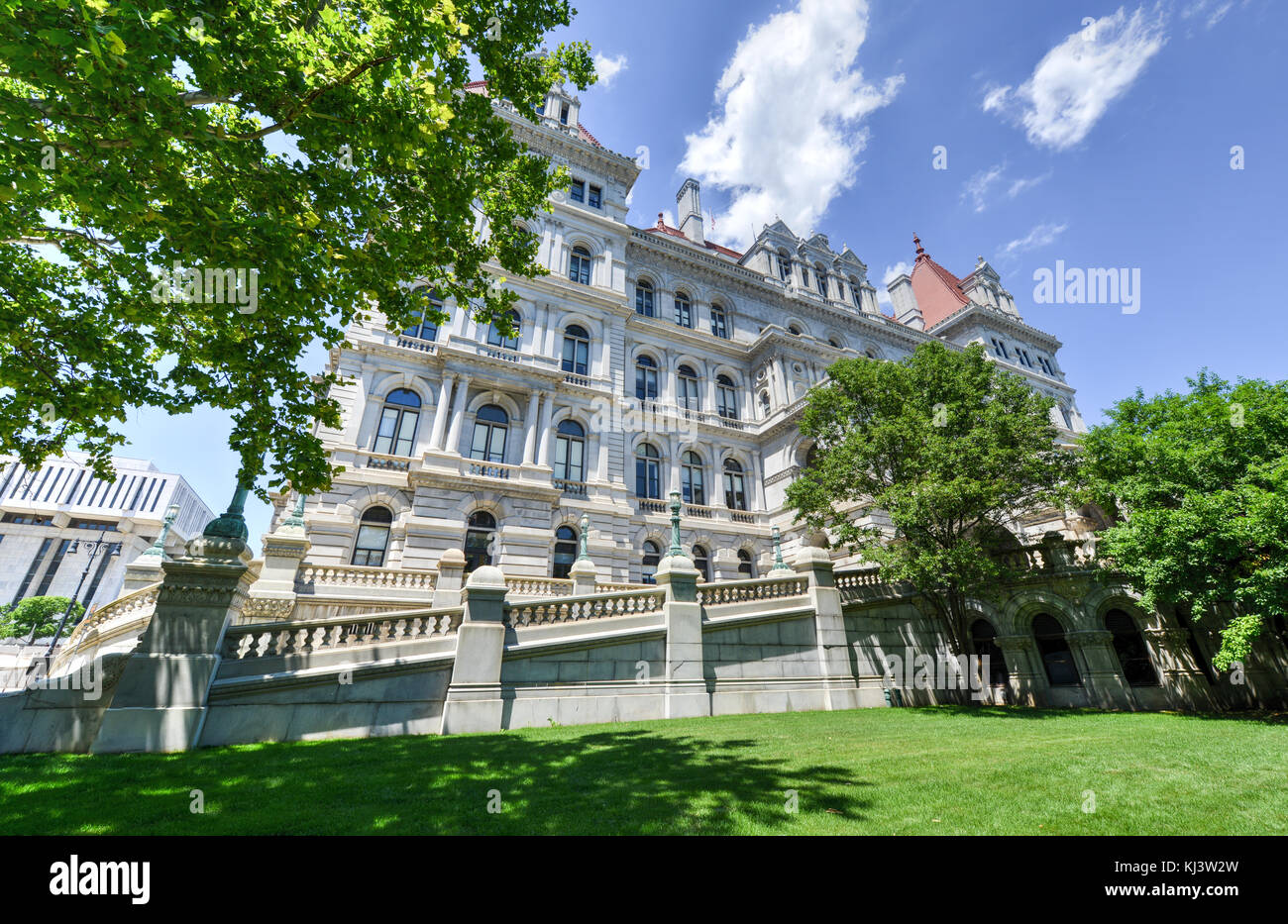 The New York State Capitol Building in Albany, home of the New York ...