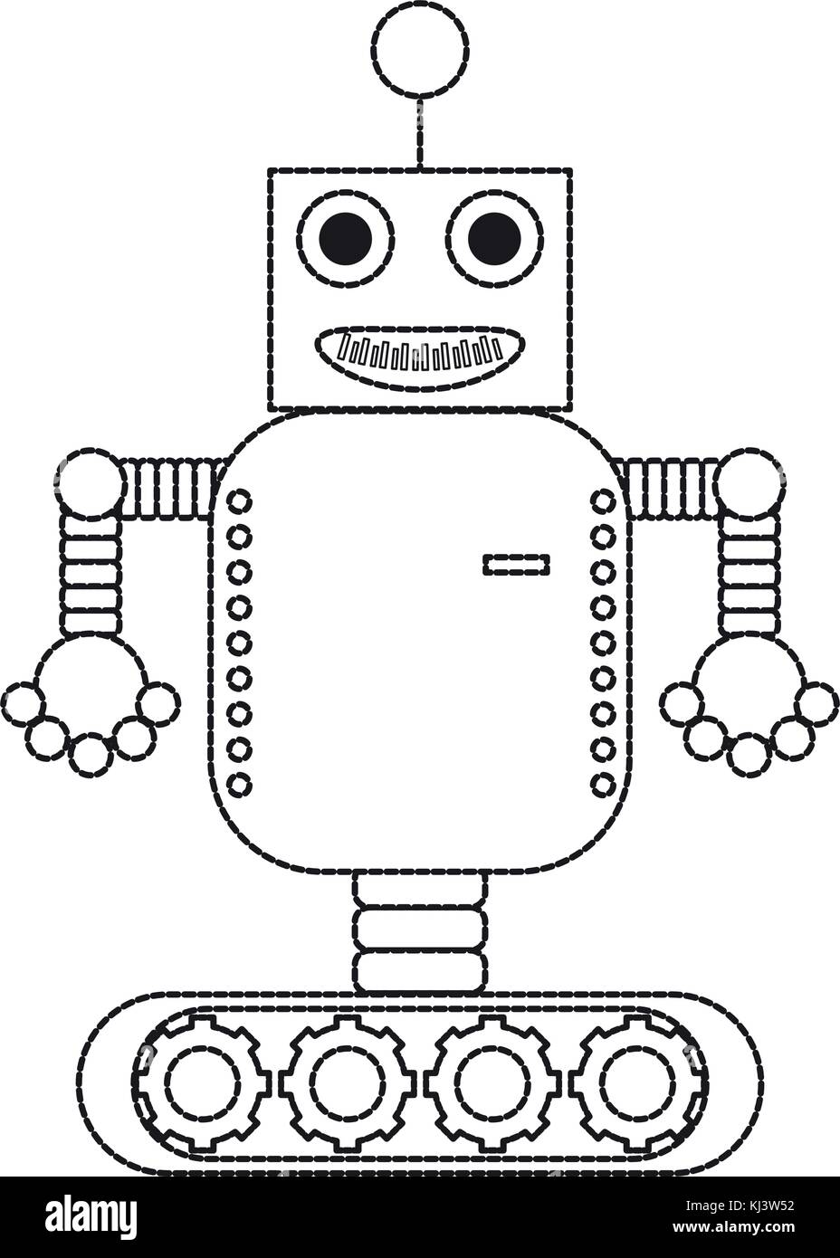 cartoon robot icon Stock Vector Image & Art - Alamy