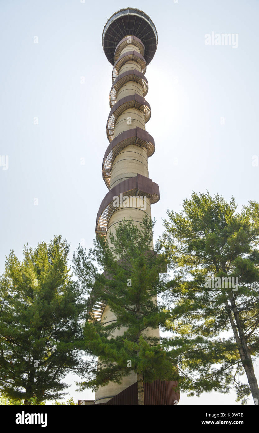 Thousand Islands SkyDeck and Tower with its spiral staircase and ...